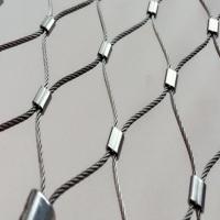 China Stainless Steel Wire Cable Net Rope Mesh AISI SS316 Ferrule Diamond for sale