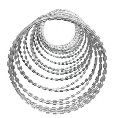 China Hot Galvanizing Razor Barbed Wire Entanglement Galvanizing Barbed Fence Barbed Wire Coil for sale