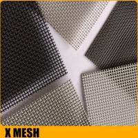 China SS316 Black Coated Stainless Steel Security Screen Mesh for Doors and Windows for sale