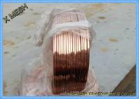 China 2.25x0.5mm Copper Coated Flat Stitching Wire Electro Galvanized Binding Wire Spool Wire Cutting Galvanised Zinc 8-14 Days CN;HEB for sale