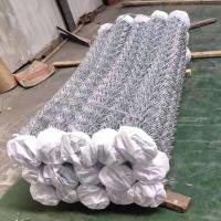 China Diamond Wire Fencing Cyclone Wire 50x50mm Mesh Size galvanized chain link fence wire mesh for sale