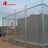 China Diamond Wire Fencing Cyclone Wire 50x50mm Mesh Size galvanized chain link fence wire mesh for sale