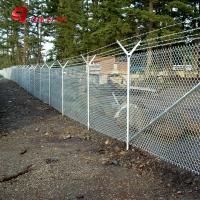 China 0.5m 60x60mm Galvanised pvc coated green chain link fence for sale