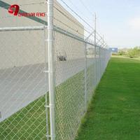 China Woven Vinyl Coated black chain link fence With Galvanized Steel Wire Fit Backyards for sale