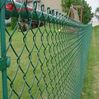 China Custom green chain link cyclone wire fence price philippines for sale