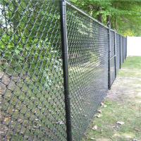 China 10 Gauge Green 2in openning galvanized Chain Link Fence For Baseball Fields for sale