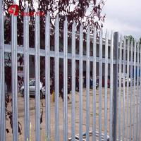 China China 2.7m Industrial Black Colored Triangle Spear Top Galvanized Black Security Steel Palisade Fencing for sale