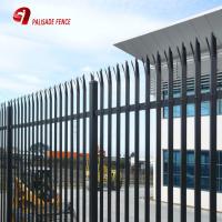 China Park Green Color Pvc Security Palisade Fence Pales for sale