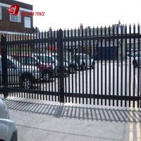 China Park Green Color Pvc Security Palisade Fence Pales for sale