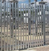 China 2700mm High Industrial Security Triangle Spear Top Galvanized Steel Metal Palisade Fence Low Carbon Steel Iron W Wall 15 Years for sale