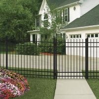 China Steel Fence Akzo Nobel PVC Colors House Gate designs Wrought iron fence for sale