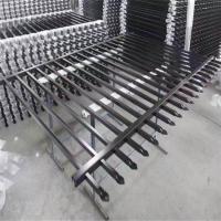 China Wholesale modern galvanized steel grills fence design Steel fencing used picket fencing for sale