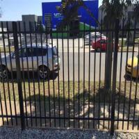 China Wholesale modern galvanized steel grills fence design Steel fencing used picket fencing for sale