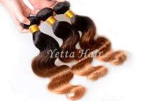 China Honey Blonde Ombre 3 Tone 100% Human Hair Extension 18 Month Durability 100g for sale