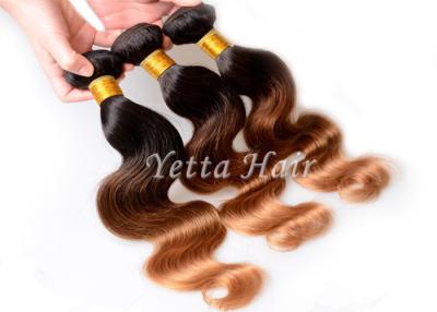 China Honey Blonde Ombre 3 Tone 100% Human Hair Extension 18 Month Durability 100g for sale