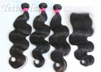China 100% Brazilian Virgin Hair Deep Wave with Lace Closure 8-40 Inch No Chemical for sale