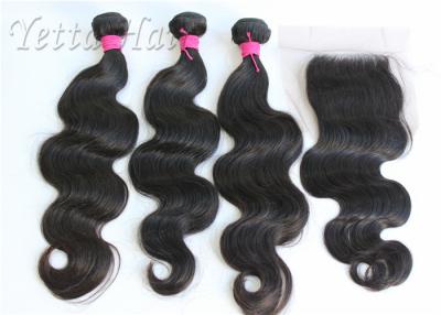 China 100% Brazilian Virgin Hair Deep Wave with Lace Closure 8-40 Inch No Chemical for sale