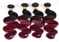 China No Lice Ombre Virgin Hair Extensions 100g Long Lasting Lustrous 12-30 Inch for sale