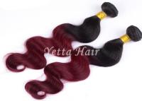 China No Lice Ombre Virgin Hair Extensions 100g Long Lasting Lustrous 12-30 Inch for sale