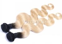 China 100% Brazilian Body Wave Ombre Human Hair Extensions 12-30 Inch Golden Blonde for sale
