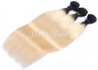 China 7A Grade Brazilian Remy Human Hair Ombre Extensions 12-30 Inch Straight Soft Smooth for sale