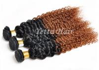 China Light Brown T1B/30 Ombre Remy Human Hair Weave 100% Virgin Brazilian 12-30 Inch No Tangle for sale