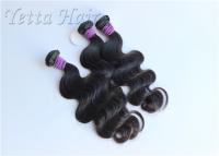 China 12-30 Inch Peruvian Virgin Hair Body Wave Weave 100g Pack Natural Black for sale