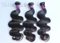 China 12-30 Inch Peruvian Virgin Hair Body Wave Weave 100g Pack Natural Black for sale