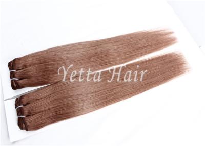 China Grade 8A Dark Brown Virgin Human Hair Extensions Silky Straight 100g 20 Inch Full Ends No Fiber for sale