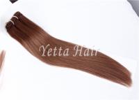 China Grade 8A Dark Brown Virgin Human Hair Extensions Silky Straight 100g 20 Inch Full Ends No Fiber for sale