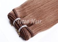 China Grade 8A Dark Brown Virgin Human Hair Extensions Silky Straight 100g 20 Inch Full Ends No Fiber for sale