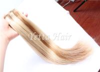 China 20 Inch White Blonde Russian Remy Human Hair Extensions 100g Tangle Free for sale