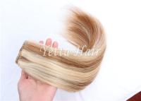 China 20 Inch White Blonde Russian Remy Human Hair Extensions 100g Tangle Free for sale