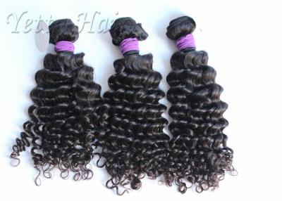 China 100% Peruvian Virgin Hair Deep Wave Wet and Wavy Weave with Closure 12-30 Inch 7A Grade No Shedding No Tangle for sale