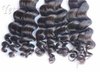 China Peruvian Human Hair Weave Bouncy Loose Wave 100g 18 Inch No Chemical Full Head for sale