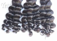 China Loose Curly Wet and Wavy Peruvian Virgin Human Hair Weave 12-30 Inch 100g for sale