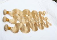 China Bleach Blonde Virgin Human Hair Extensions 8A Grade 12-30 Inch No Smell for sale