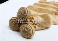 China Bleach Blonde Virgin Human Hair Extensions 8A Grade 12-30 Inch No Smell for sale