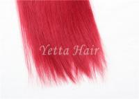 China Bright Red Eurasian Remy Human Hair Weave 16 Inch 100g Virgin Unprocessed Hair Extensions for sale