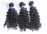 China Kinky Curl Peruvian Virgin Human Hair Weave 12-30 Inch 7A Grade Curly Lace Frontal for sale