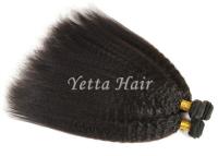 China Kinky Straight Peruvian Human Hair Weave 12-30 Inch 100g No Shedding Tangle Free for sale