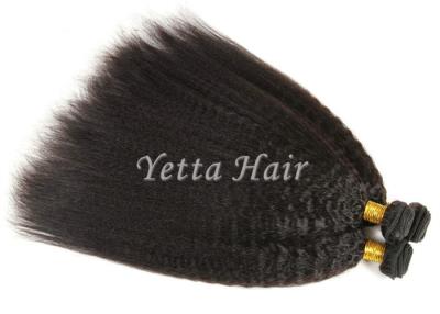 China Kinky Straight Peruvian Human Hair Weave 12-30 Inch 100g No Shedding Tangle Free for sale