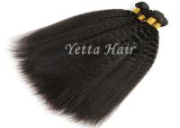 China Kinky Straight Peruvian Human Hair Weave 12-30 Inch 100g No Shedding Tangle Free for sale
