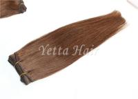 China Chocolate Virgin Human Hair Extensions 12-30 Inch No Lice No Nits Tangle Free for sale