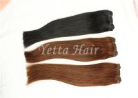 China Chocolate Virgin Human Hair Extensions 12-30 Inch No Lice No Nits Tangle Free for sale