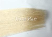 China Ash Blonde Virgin Remy Human Hair Extensions 8A Grade 100g Straight Russian Hair for sale