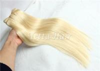 China Ash Blonde Virgin Remy Human Hair Extensions 8A Grade 100g Straight Russian Hair for sale