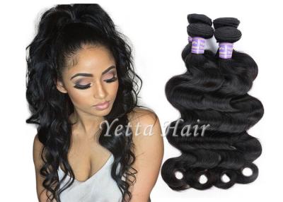 China 12-30 Inch Peruvian Virgin Hair Body Wave Weave 100g Pack Natural Black for sale