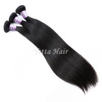 China 100% Virgin Peruvian Straight Hair Weave 20 Inch 3 Pieces No Smell Durable for sale