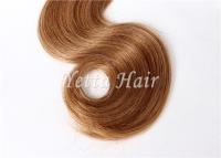 China 100% Virgin Brazilian Wet and Wavy Human Hair Extensions 12-30 Inch Brown No Chemical for sale